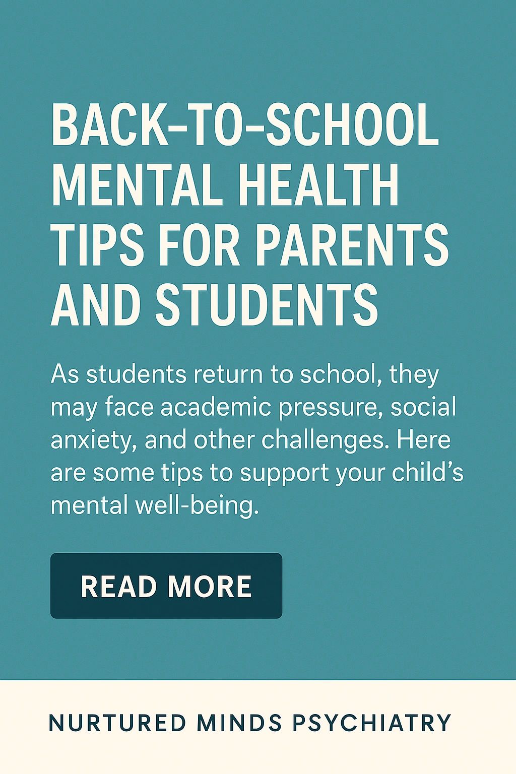 Back-to-School Mental Health Tips for Parents and Students