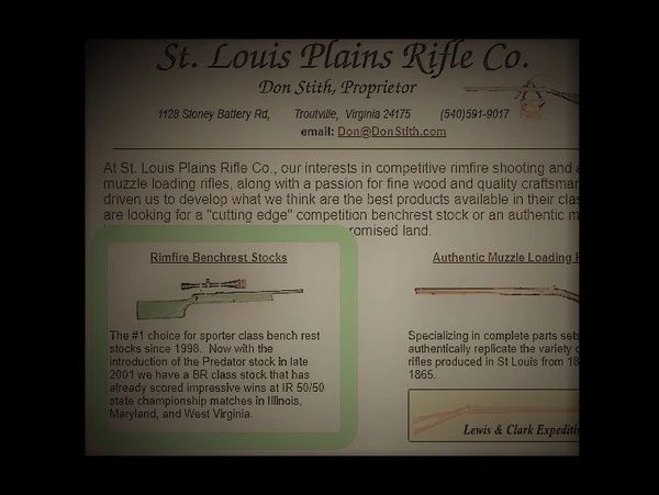 Custom Rimfire Benchrest Stock - Jack's Mountain Stock Company