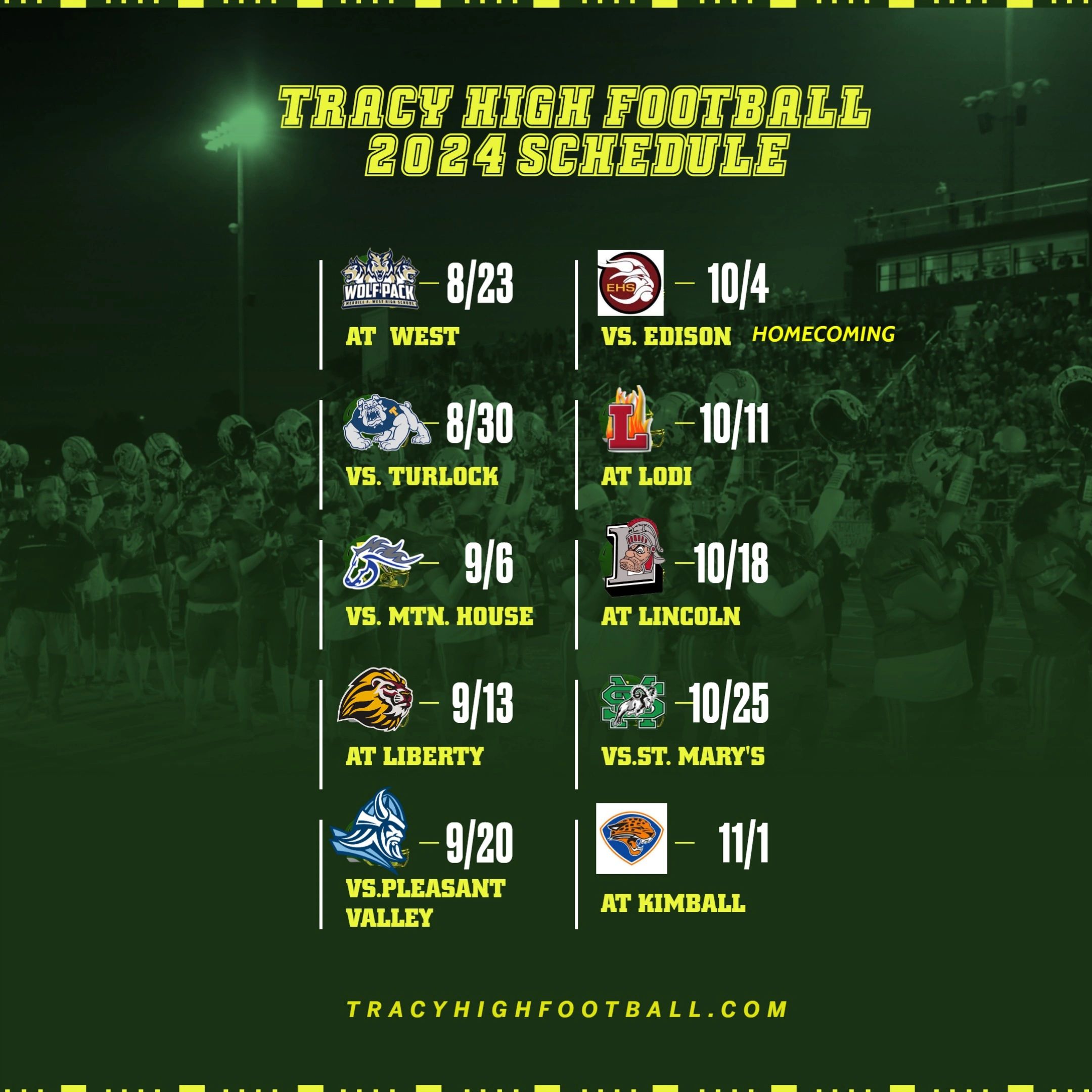 Tracy High Football - Home