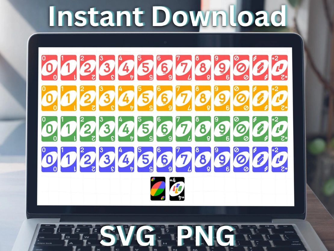 Uno Costume SVG PNG, Halloween Game Card Pieces PDF. Cut Files, Printable