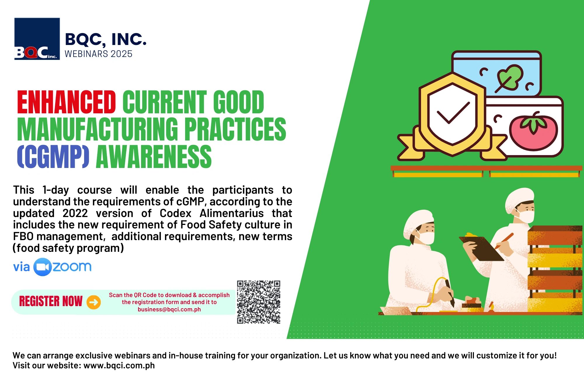 ENHANCED CURRENT GOOD MANUFACTURING PRACTICES (GMP) AWARENESS