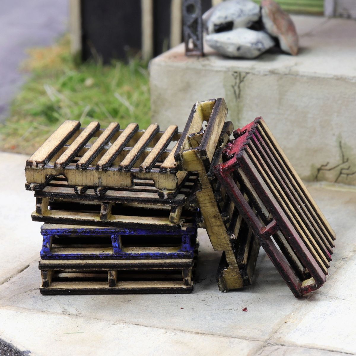 Wood Pallets - S scale 6pk