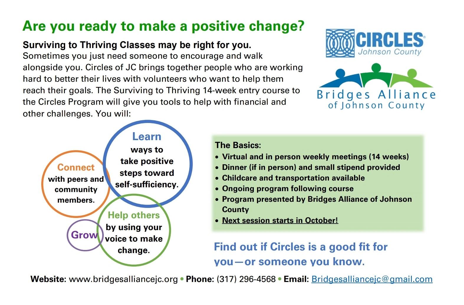 Surviving to Thriving | Bridges Alliance of Johnson County