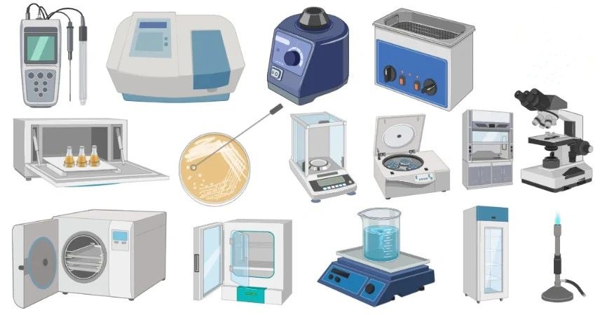 18 Instruments used in Microbiology Lab