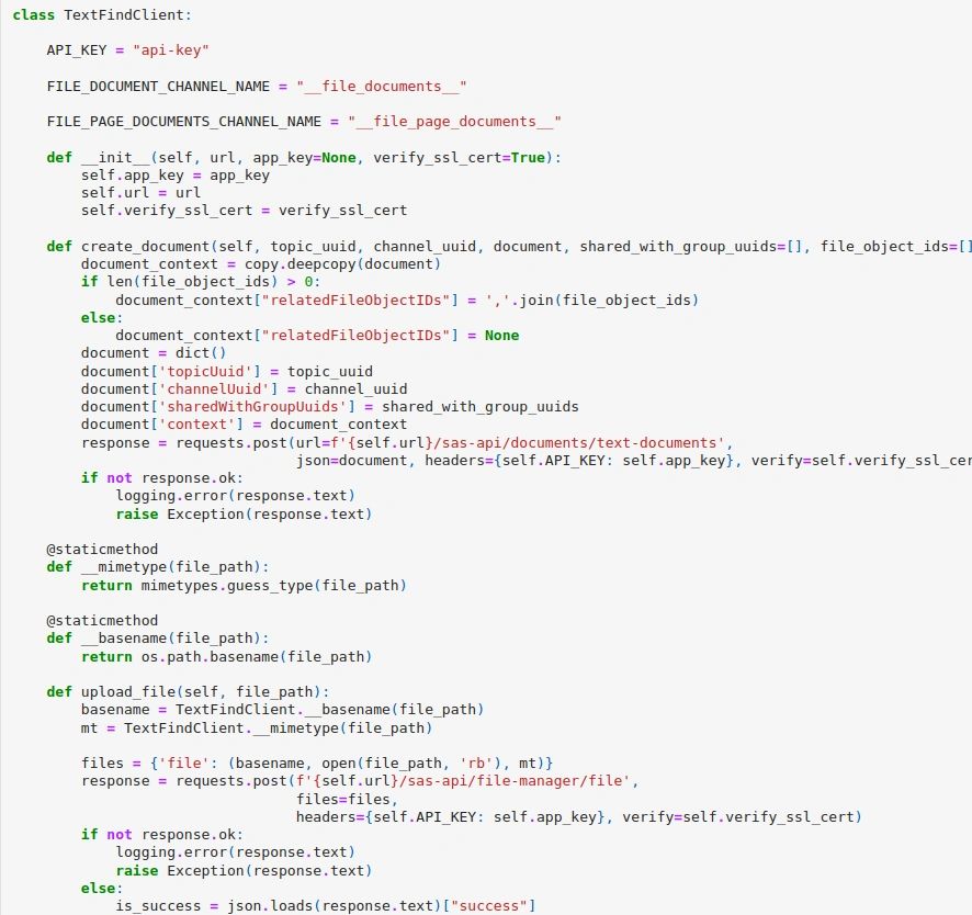 Importing and searching in pdf files with TextFind APIs