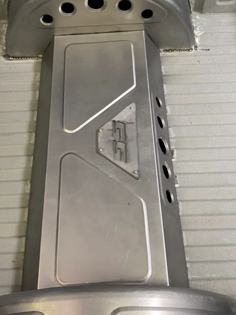 Notch cover - Dimpled with Bead Roll and top Bead Rolled for Plaque ...