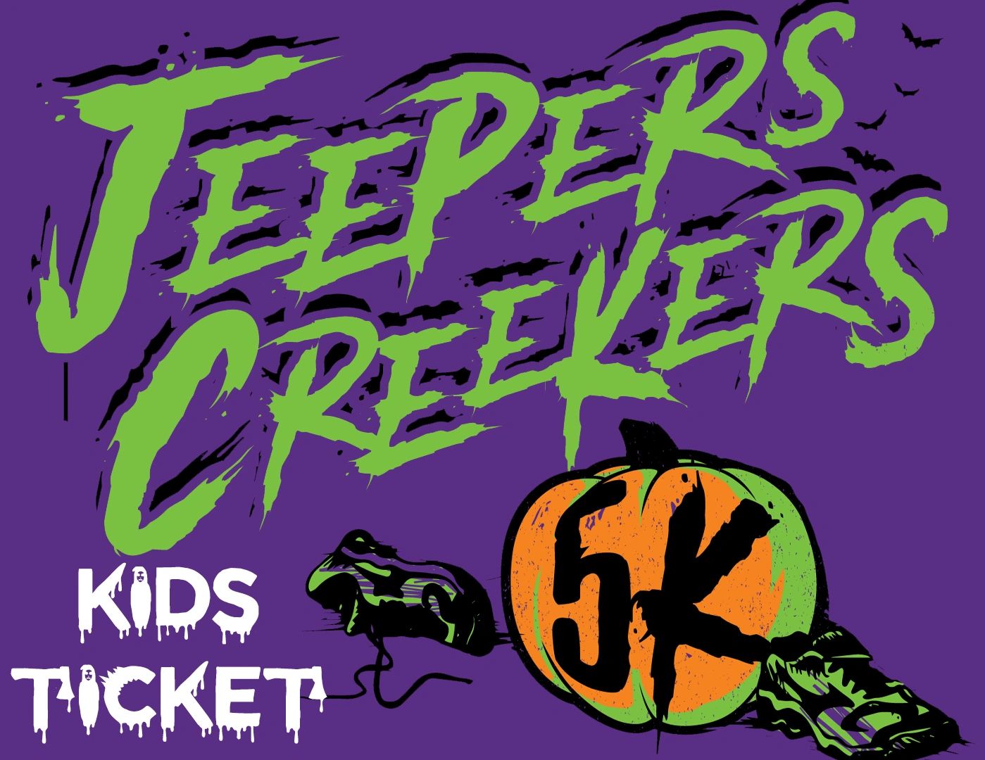 6th Annual Jeepers Creekers Costumed Fun Run & 5K - KIDS AGE 2-10 TICKET