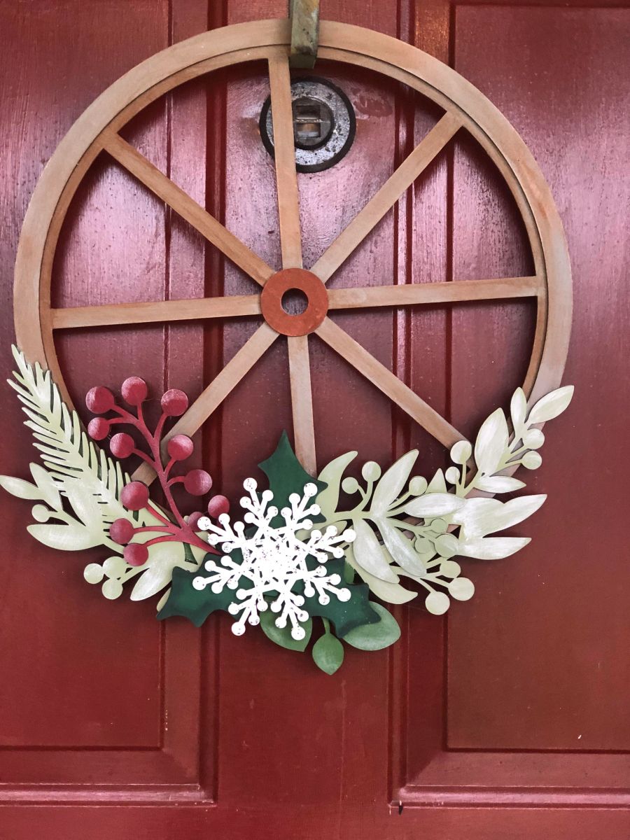 Christmas Wagon Wheel
