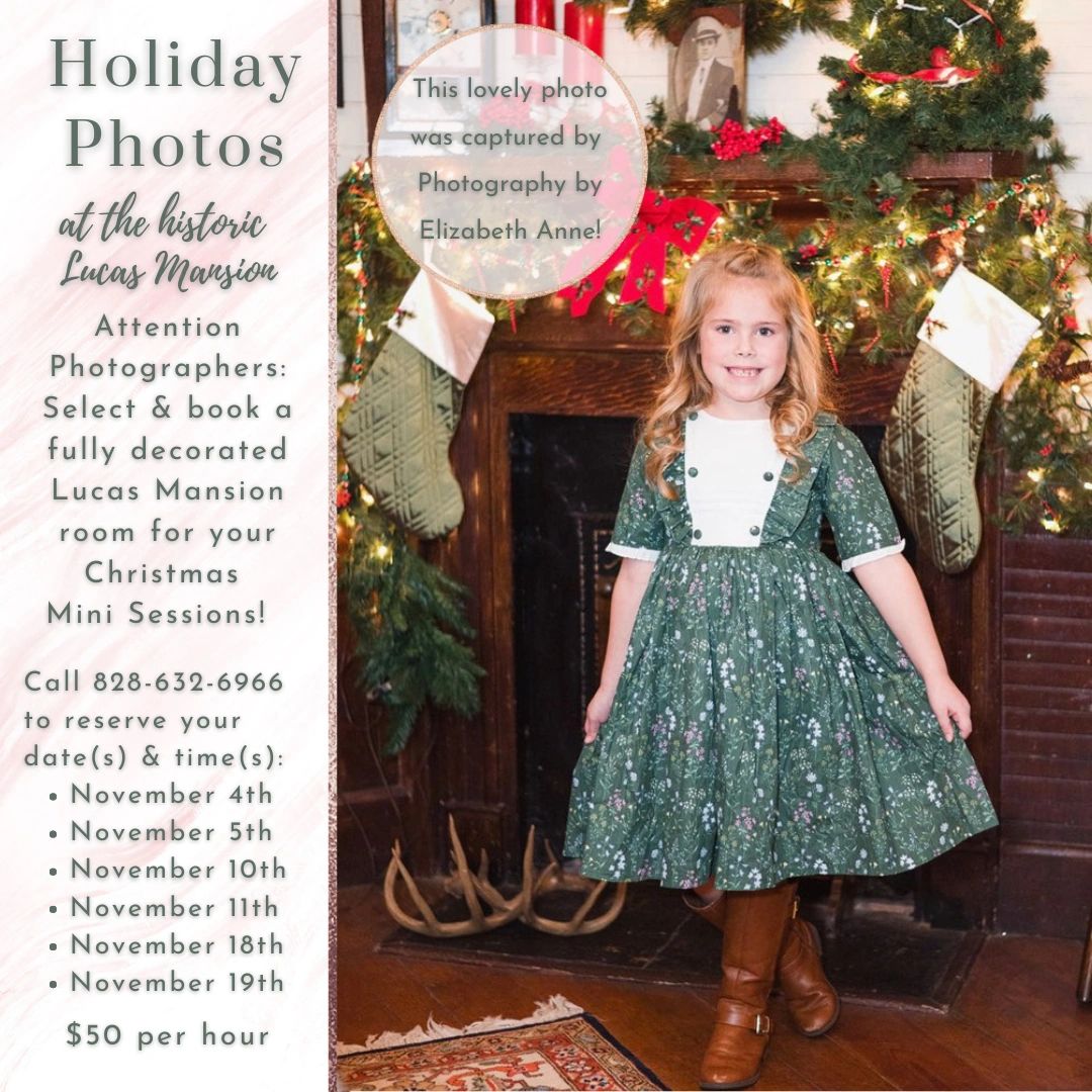 Holiday Photography at the Hiddenite Center's Lucas Mansion