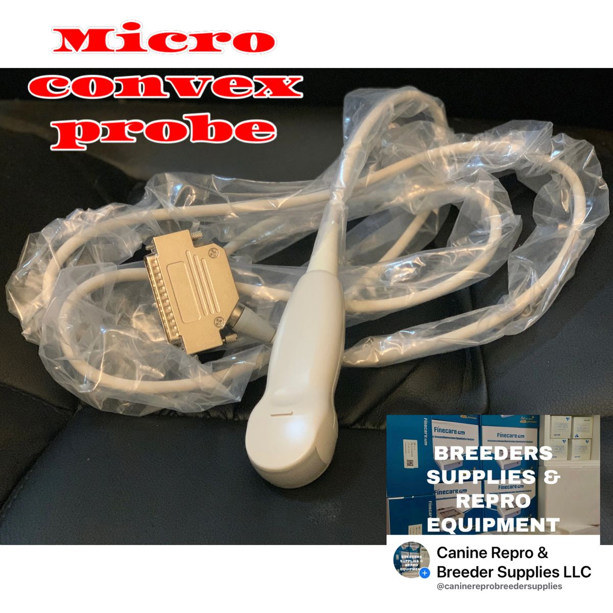 Micro Convex Probe for Veterinary Touchscreen Ultrasound