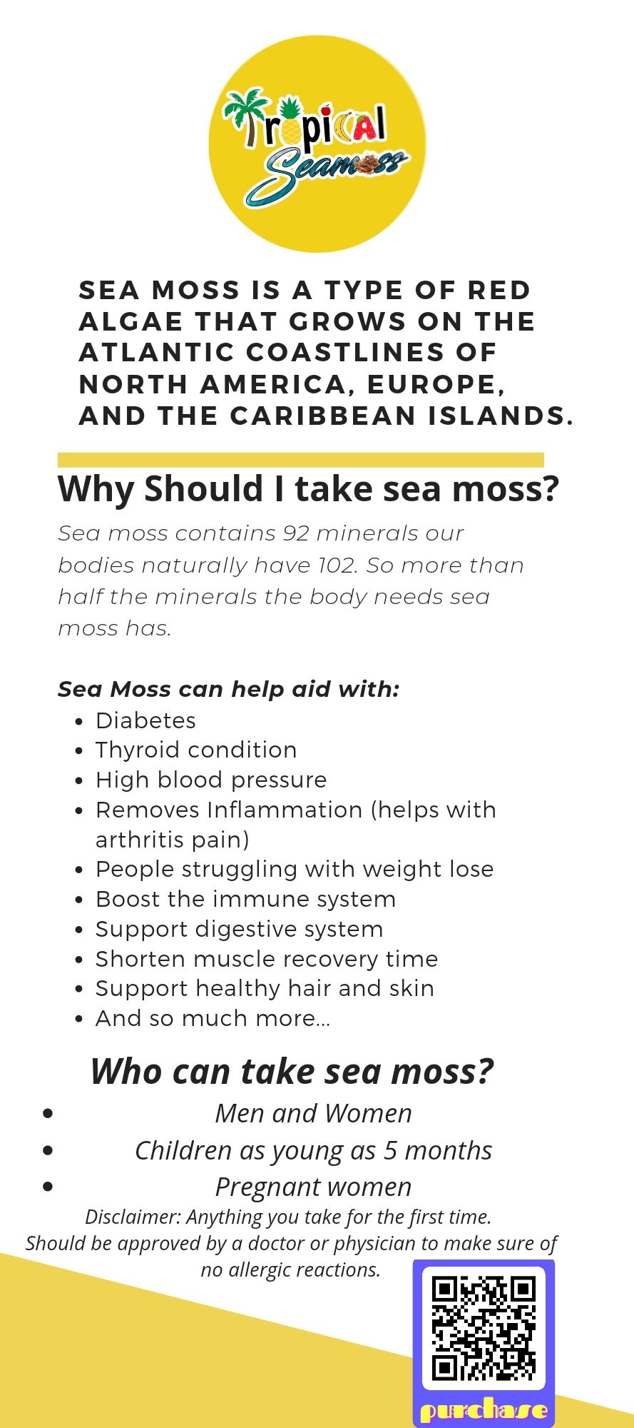 What is sea moss example simply