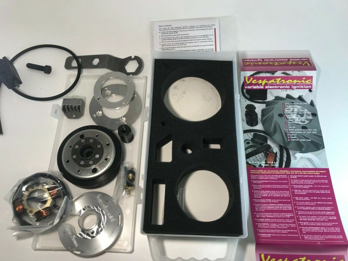 Faro Basso Vespatronic Varitronic Electronic Ignition Kit- Vespa Piaggio