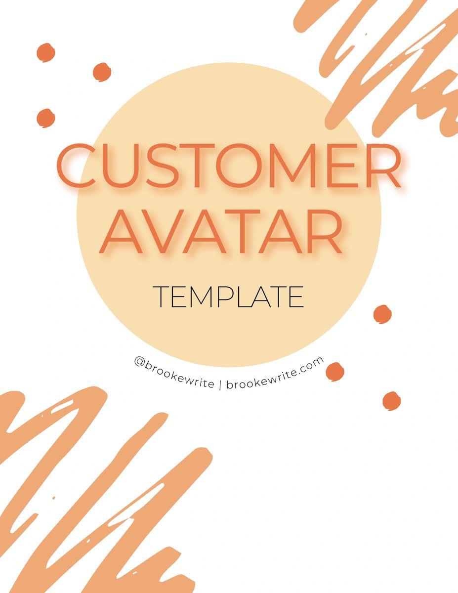 Customer Avatar Template (free)