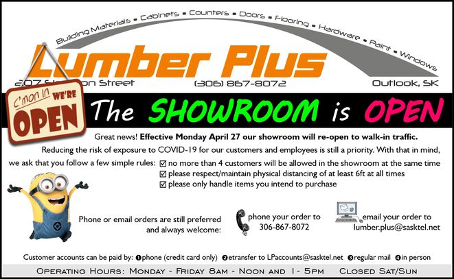 Outlook Lumber Plus Inc