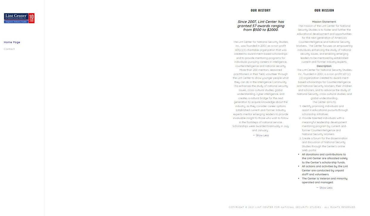 Lint Center for National Security Center