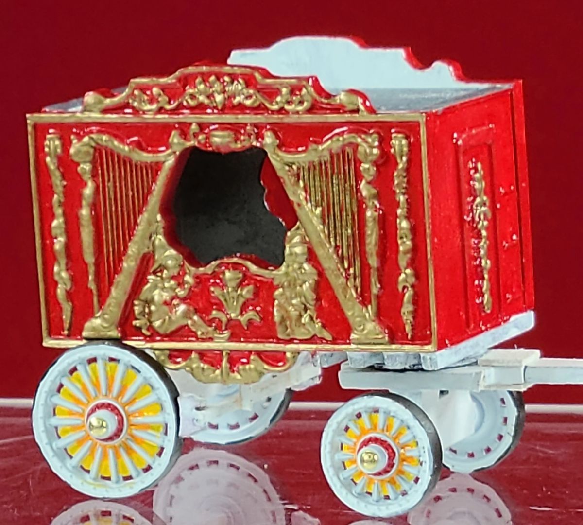 HO Scale Harp & Jester Air Calliope Version "A" Sunburst Wheels CTM #182