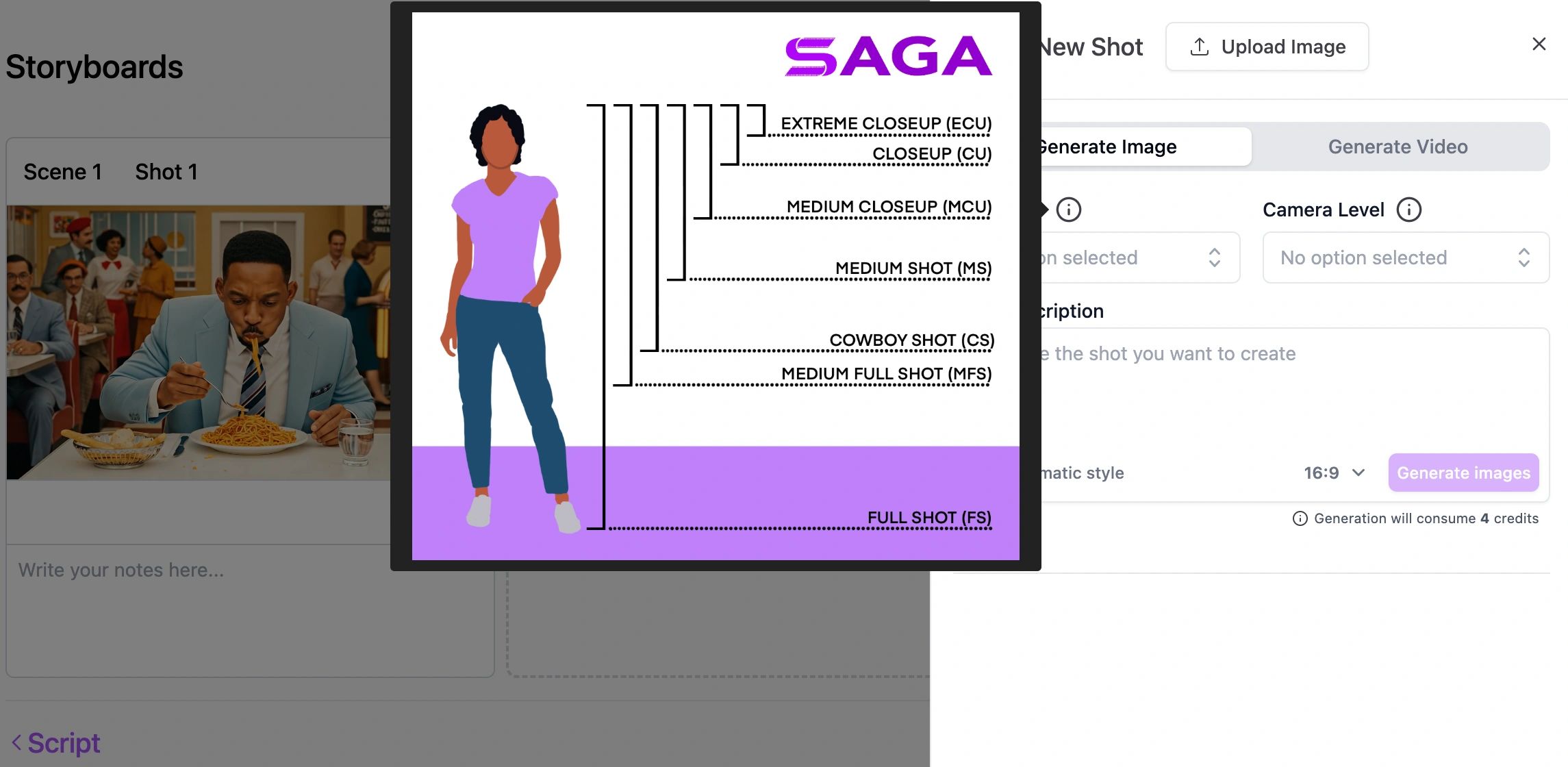 Using AI to Storyboard Your Video with Saga and Midjourney