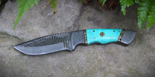 Azure Fusion Damascus Steel Knife