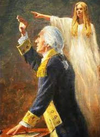 President George Washington's angelic vision of America