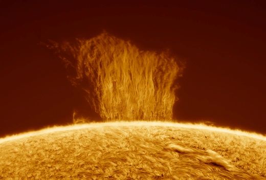 Plasma Geyser on the Sun