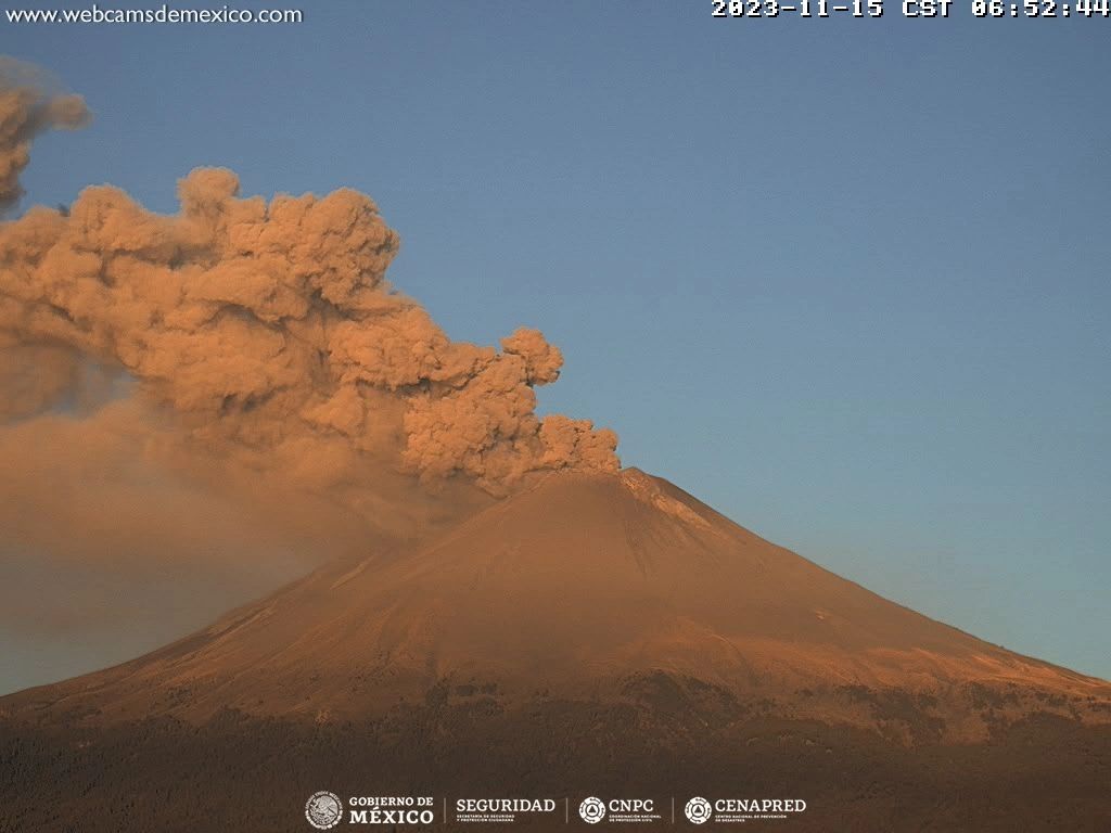 Mexico's Volcano showing greater activity
