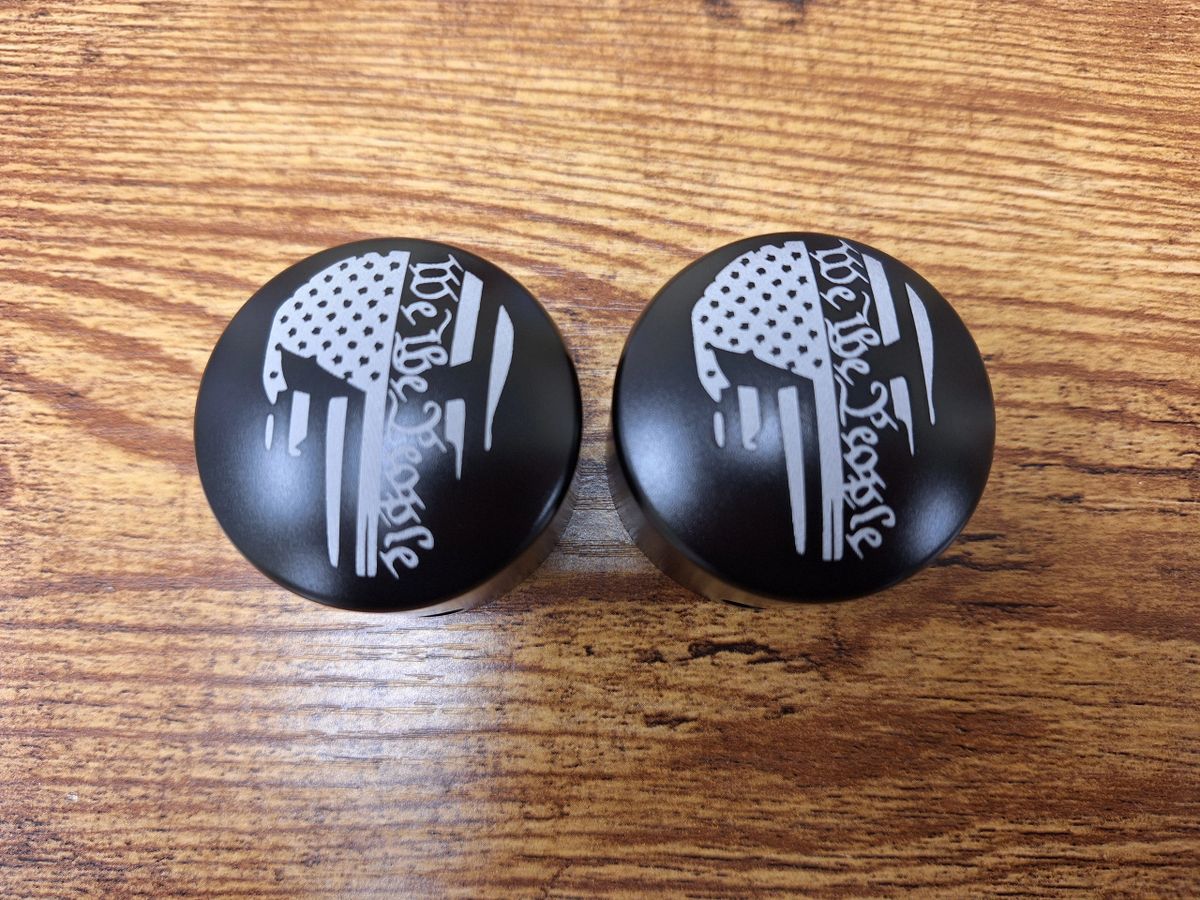 Custom Engraved Motorcycle Axle Covers