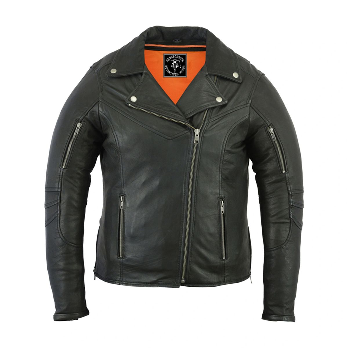 Redneckside Motorcycle Whips Women's Premium Drifter Leather Jacket