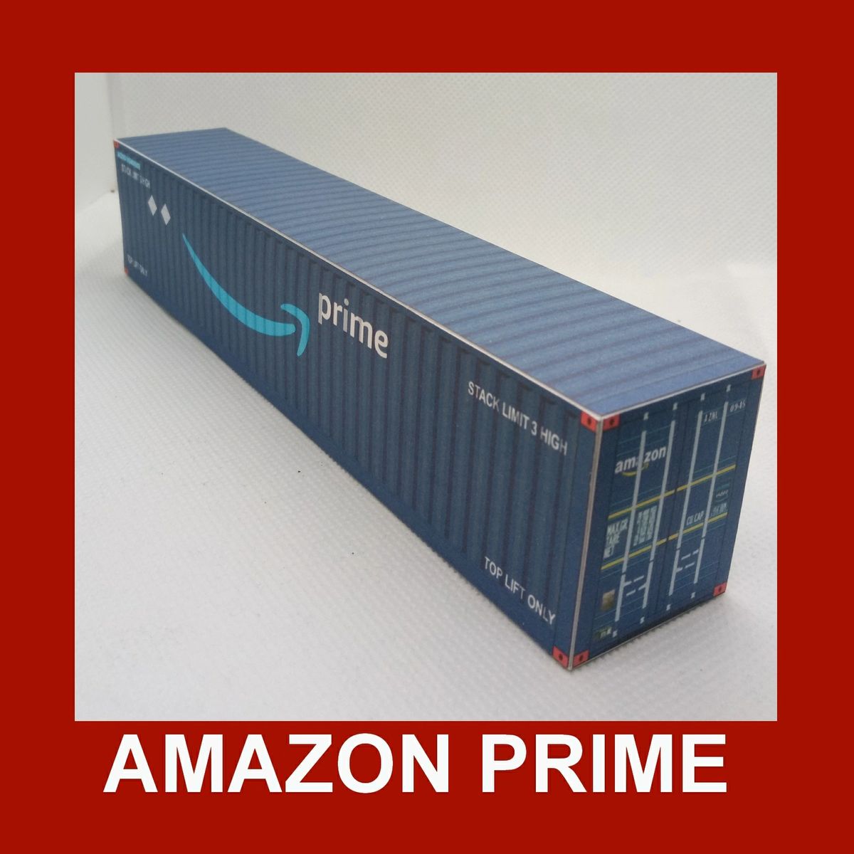 Amazon Prime (Dark Blue) Shipping Container Card Kit