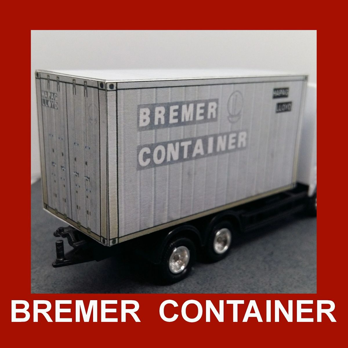 Bremer Container 20ft Pre-Weathered Shipping Container Card Kit