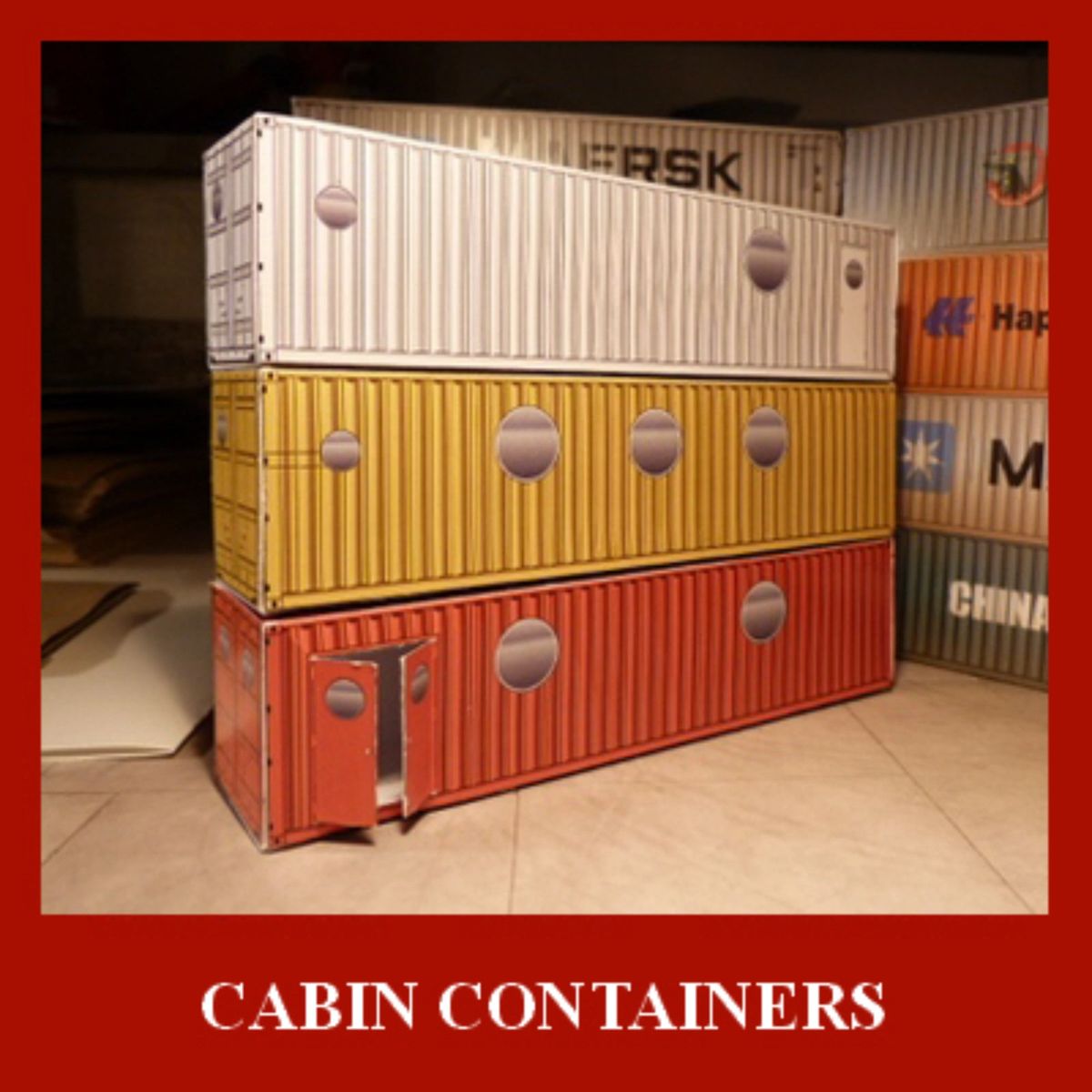 Cabin Tank Shipping Container Card Kit