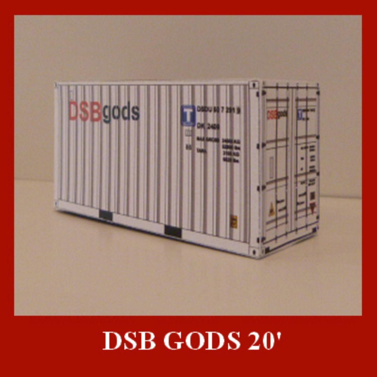 DSB Gods Shipping Container Card Kit