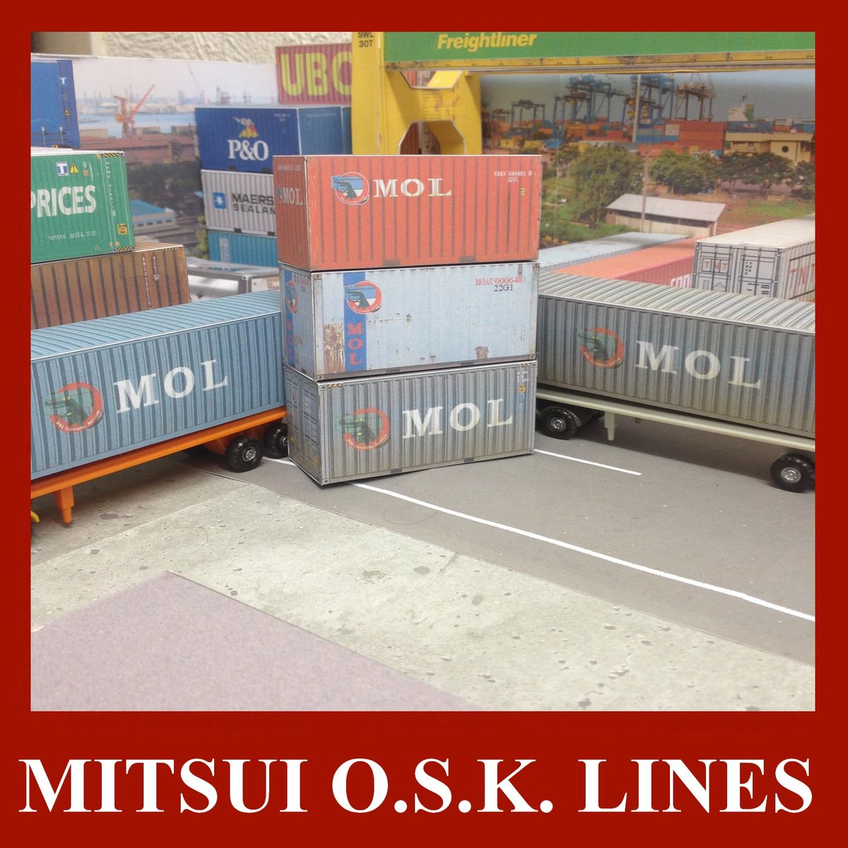 MOL Mitsui OSK Lines Shipping Container Card Kit