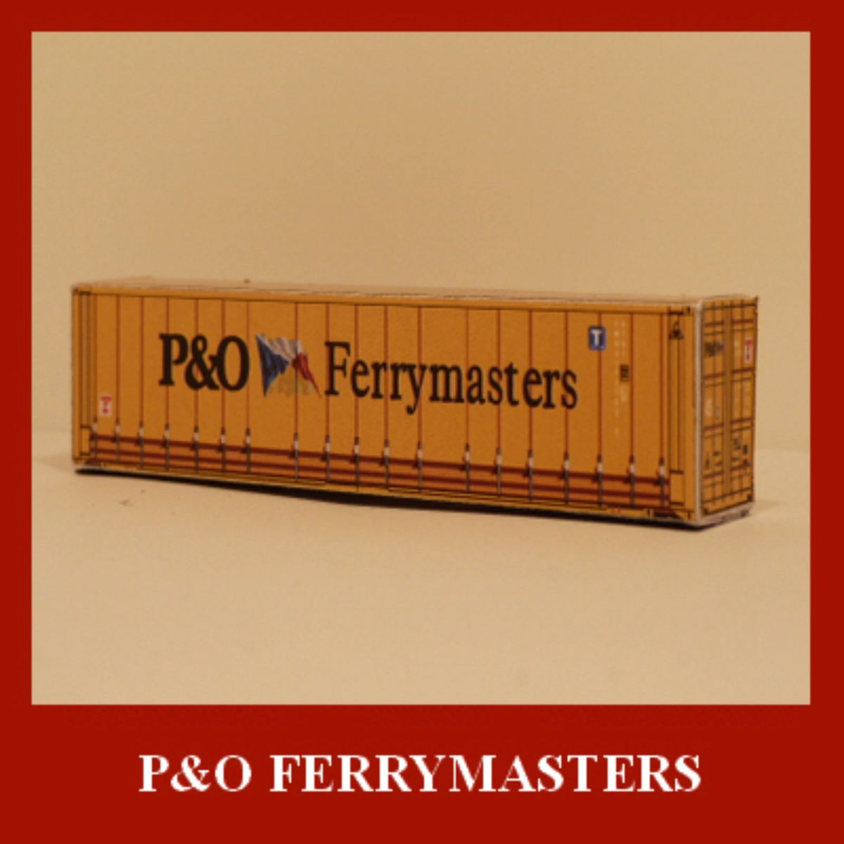 P&0 (Yellow Curtainside 40ft & 45ft Shipping Container Card Kit