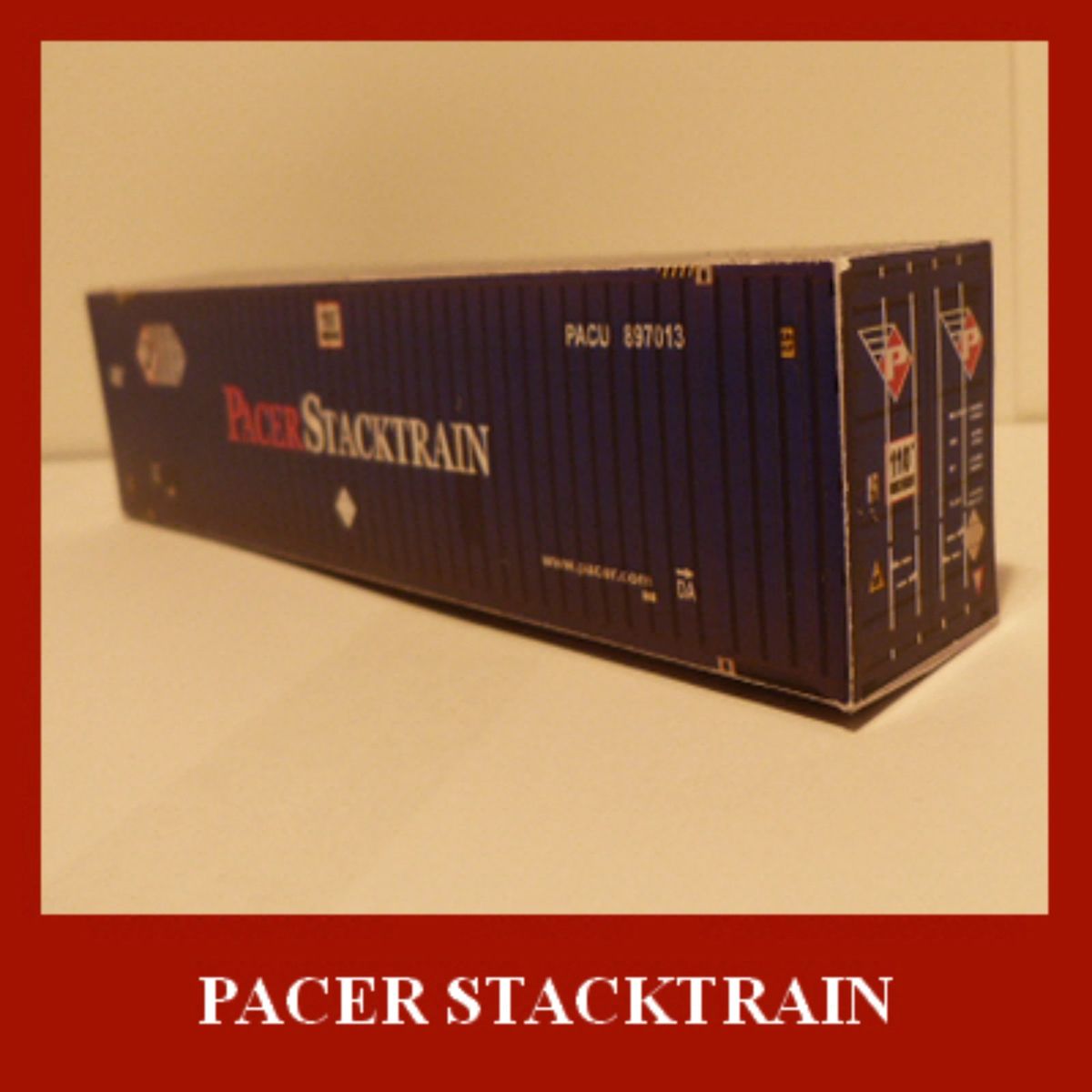 Pacer Stacktrain 48ft Shipping Container Card Kit