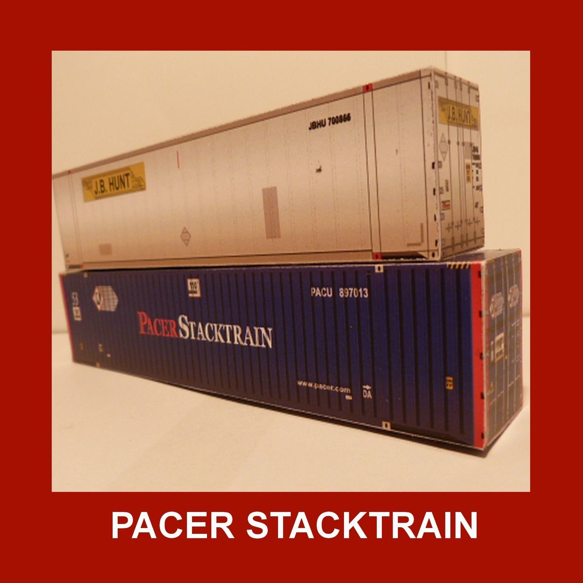 Pacer Stacktrain 53ft Shipping Container Card Kit