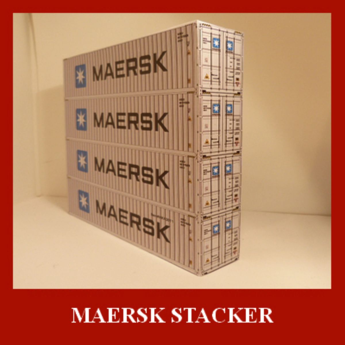 Maersk Stacker Shipping Container Card Kit