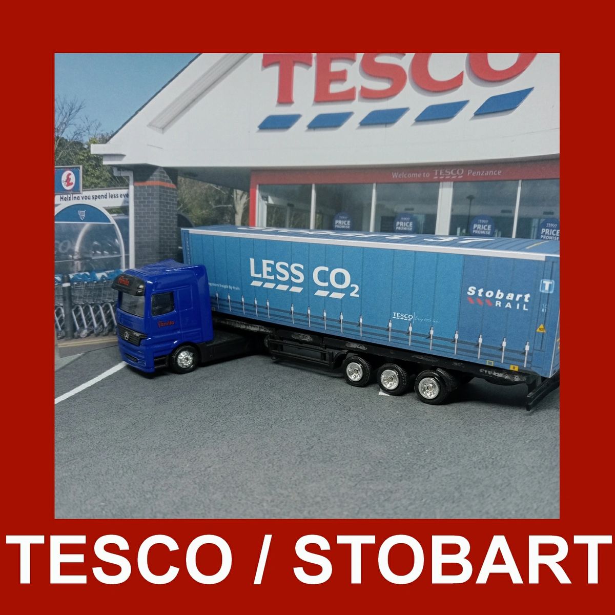 Eddie Stobart Rail Tesco Less Co2 Shipping Container Card Kit