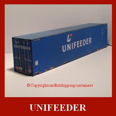 Unifeeder Shipping Container Card Kit