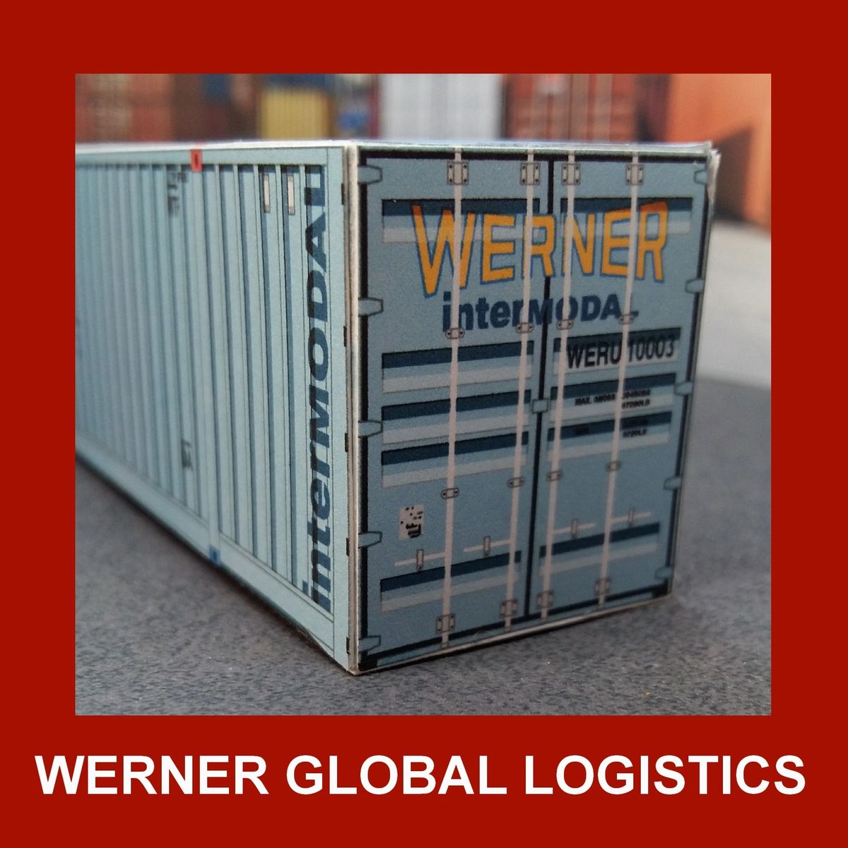 Werner Global Logistics Shipping Container Card Kit