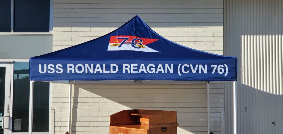 QUARTERDECK TENT, 10'X10' THE "AMERICAN EAGLE"
