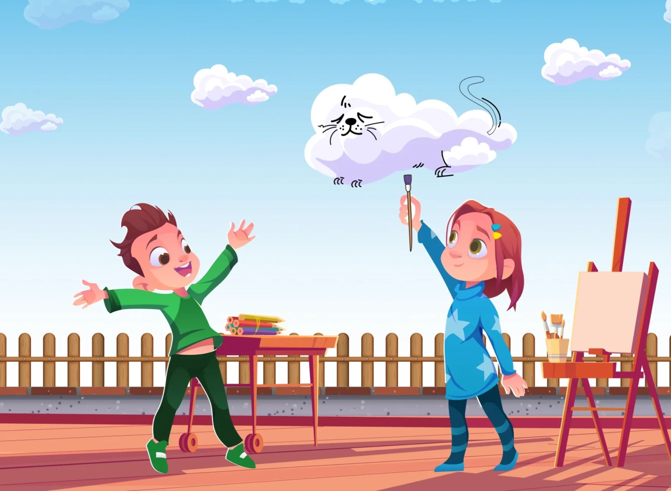 Cloud Art For Kids