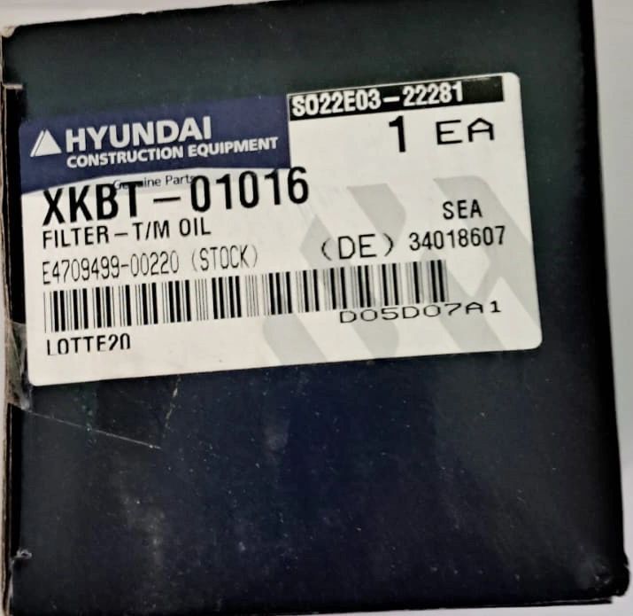 FILTER T/M P/N: XKBT-01016