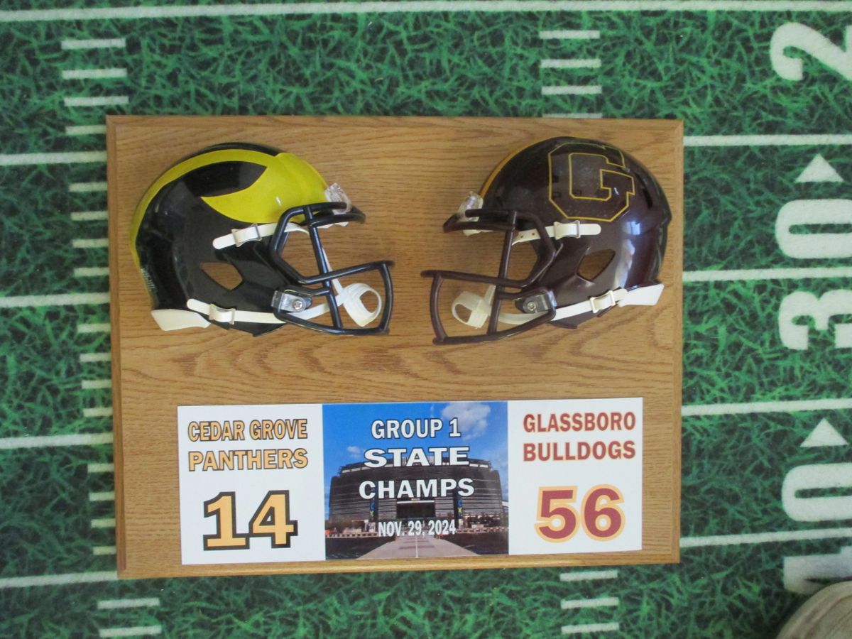 GLASSBORO STATE CHAMP PLAQUE OAK
