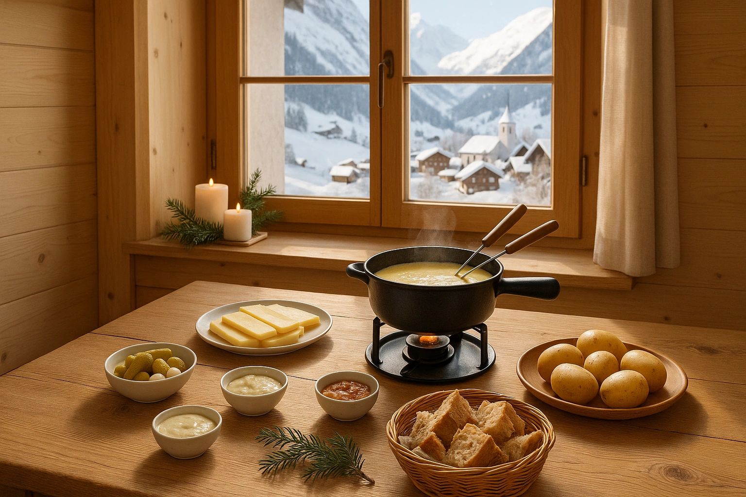 Swiss Dinner Table for Christmas 2025