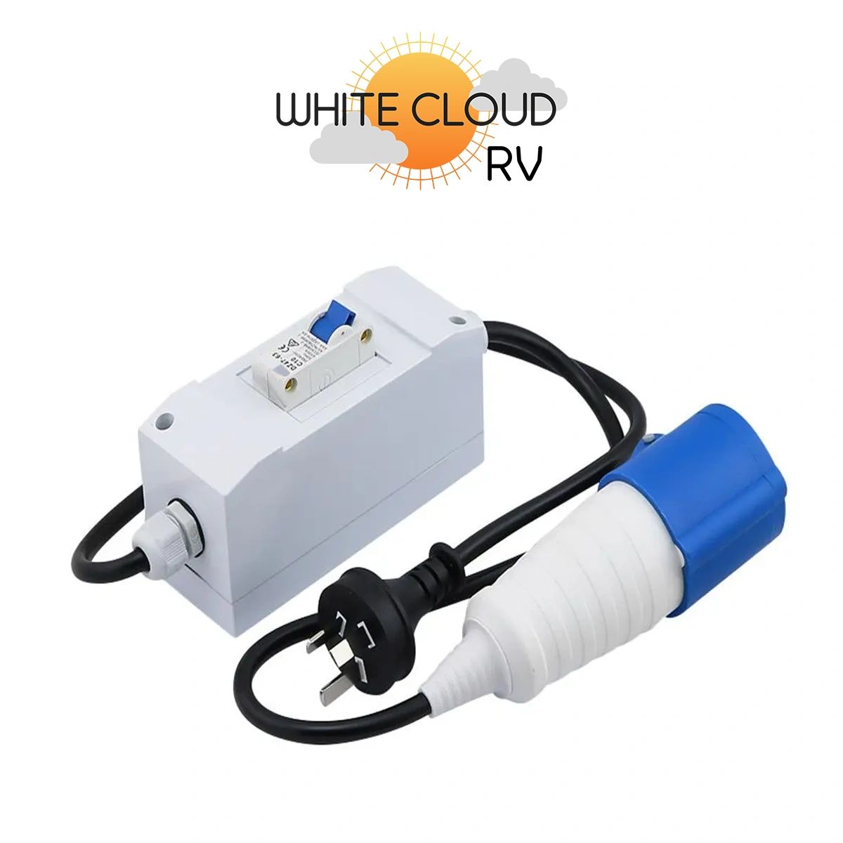 230V mains power adapter for motorhomes and caravans