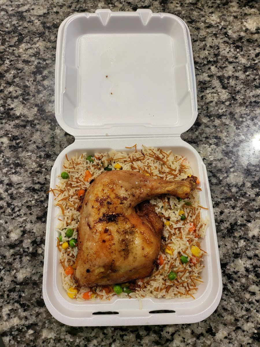 Cameroon Fried Rice & chicken