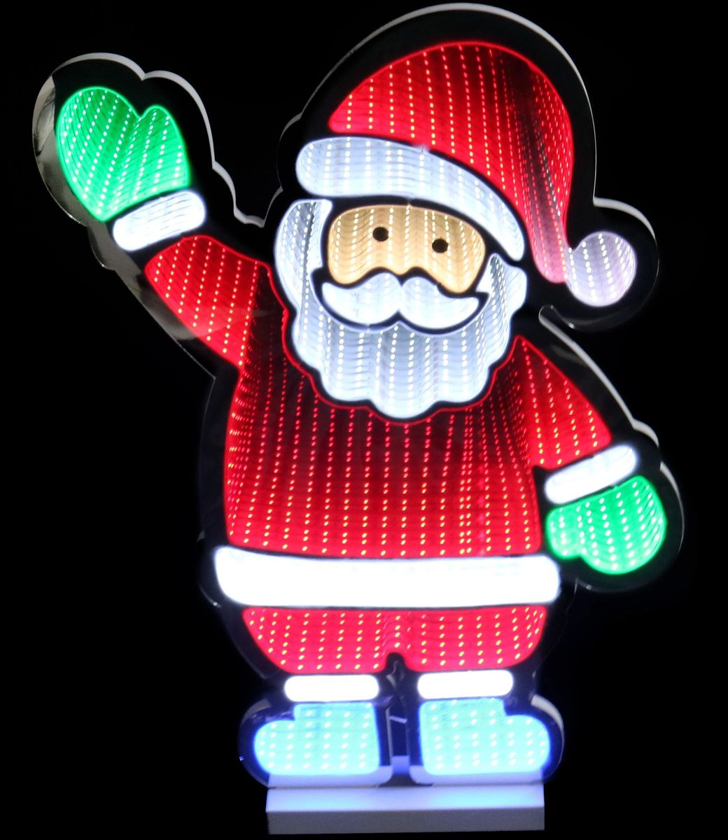 LED Infinity Santa Light 56cm 320 Led Lights