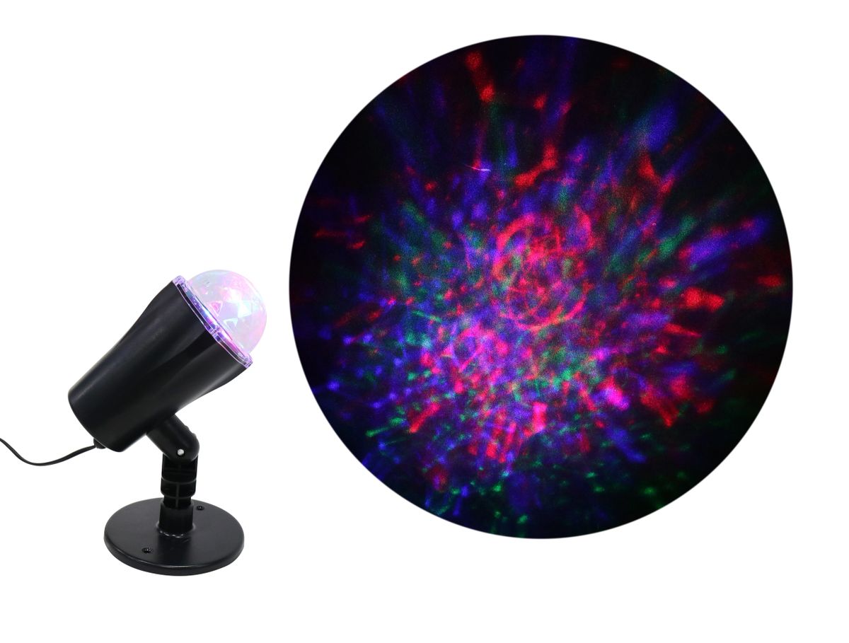 LED SPOTLIGHT Red Green Blue Light show Spinning colours Light show