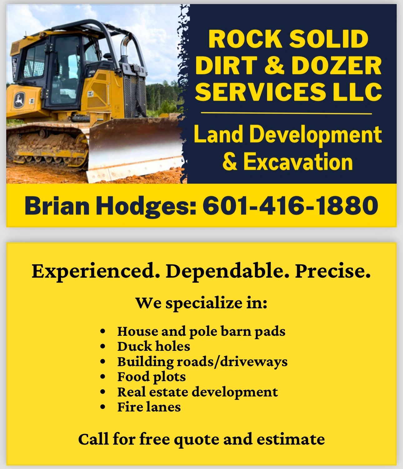 Rock Solid Dirt & Dozer Services