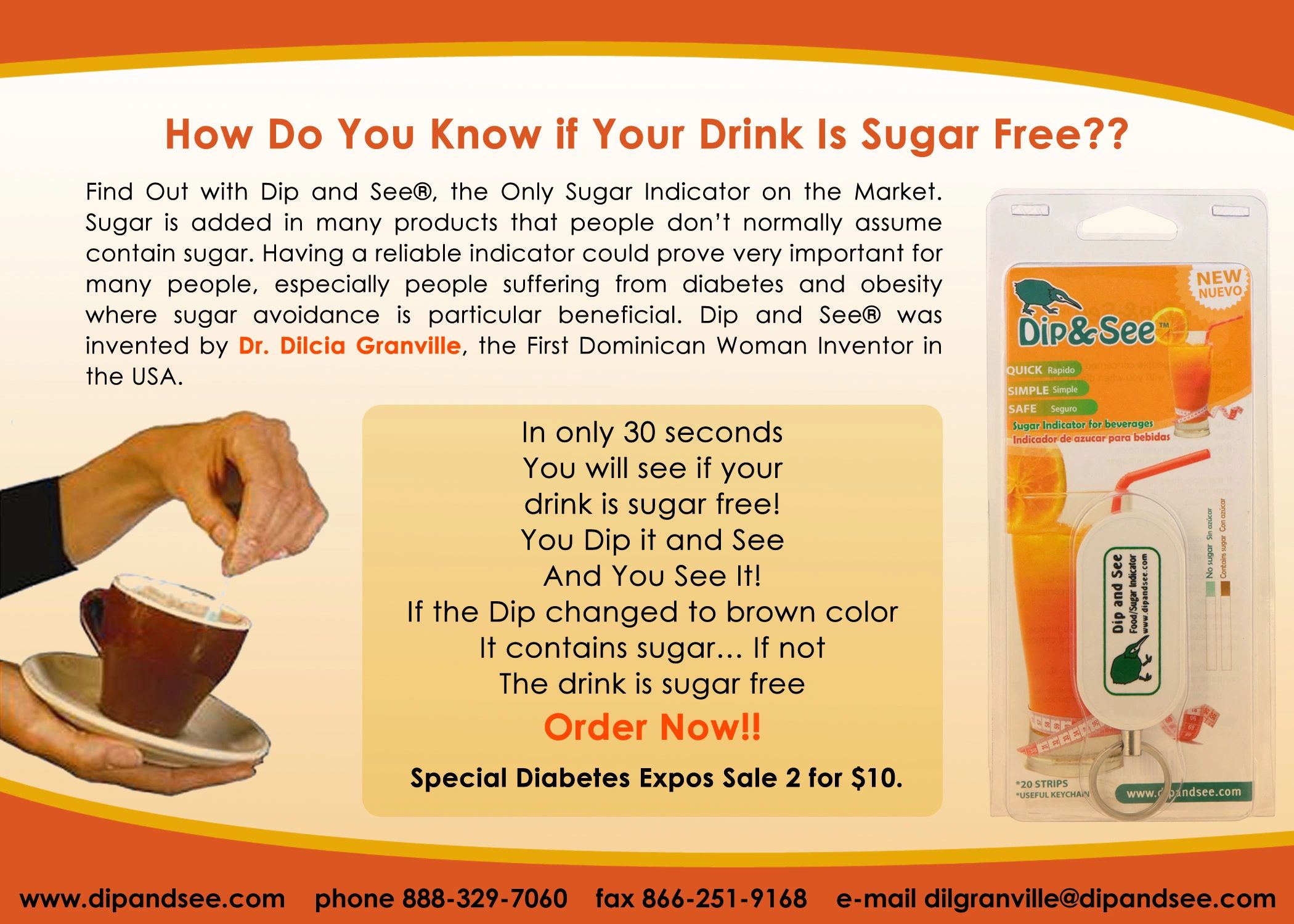 Diabetes - Dip and See Sugar Indicator